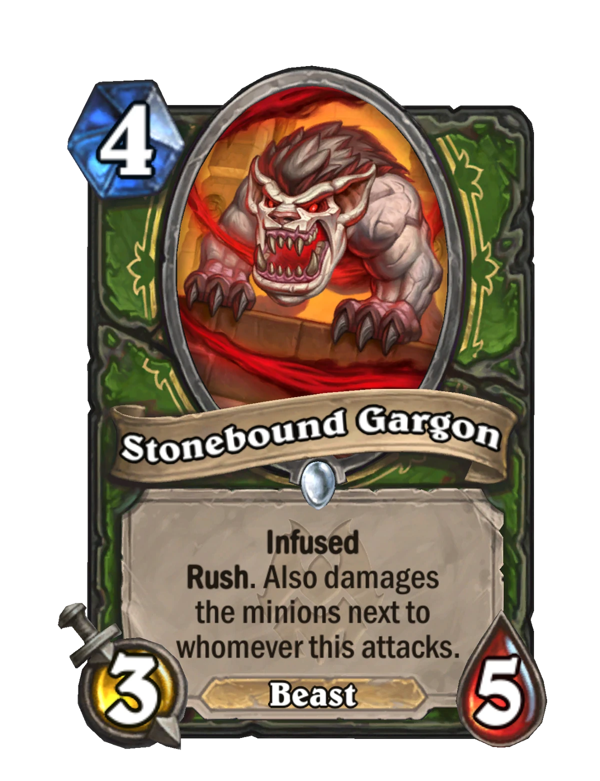 Stonebound Gargon (Infused) - Hearthstone Wiki