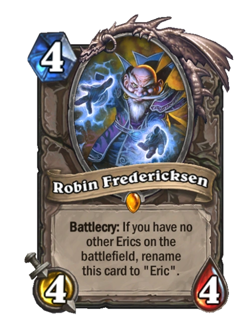 Robin Fredericksen (Credits card) - Hearthstone Wiki