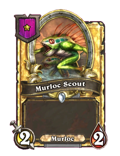 Battlegrounds/Murloc Scout (golden) - Hearthstone Wiki