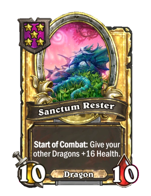 Battlegrounds/Sanctum Rester (golden) - Hearthstone Wiki