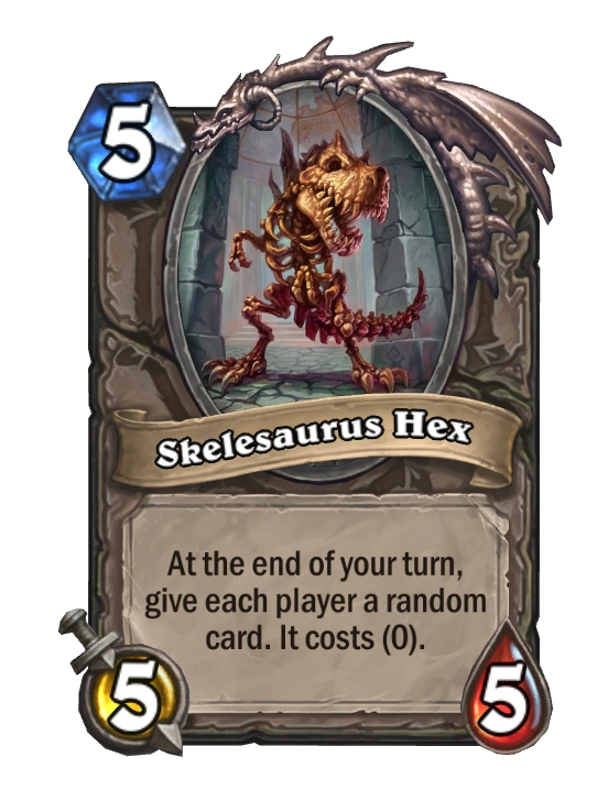 Skelesaurus Hex (Normal boss card) - Hearthstone Wiki