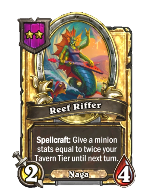 Battlegrounds/Reef Riffer (golden) - Hearthstone Wiki
