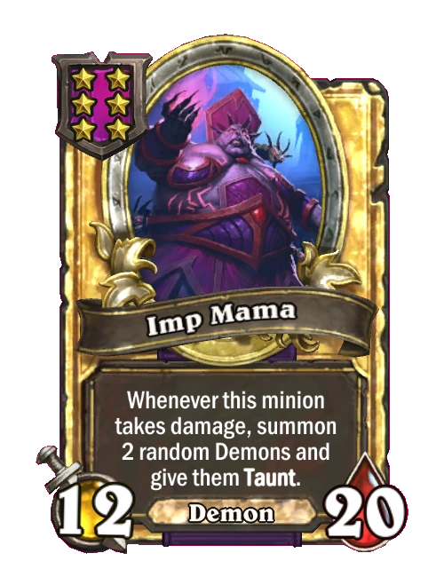 Battlegrounds/Imp Mama (golden) - Hearthstone Wiki