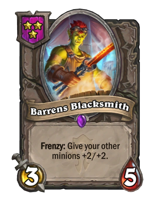 Data:Cards/Barrens Blacksmith(BG) - Hearthstone Wiki