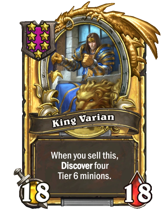 Battlegrounds/King Varian (golden) - Hearthstone Wiki