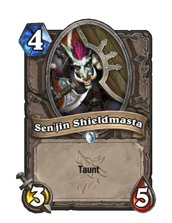Sen'jin Shieldmasta (Core) - Hearthstone Wiki