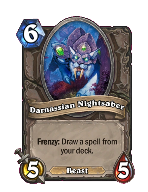 Darnassian Nightsaber - Hearthstone Wiki