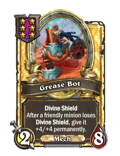 Battlegrounds/Grease Bot (golden) - Hearthstone Wiki