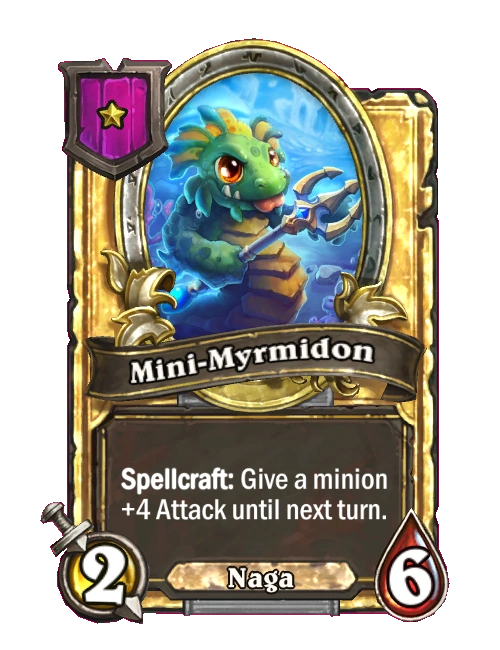 Mini-Myrmidon (golden) - Hearthstone Wiki