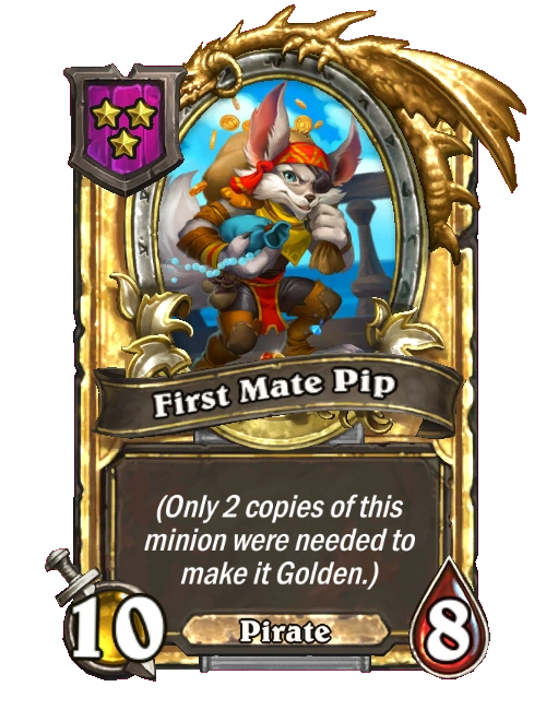 Battlegrounds/First Mate Pip (golden) - Hearthstone Wiki