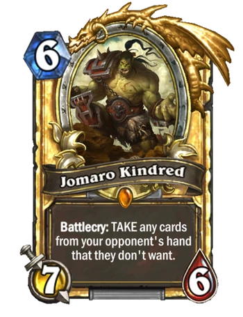 Jomaro Kindred (Credits card) - Hearthstone Wiki