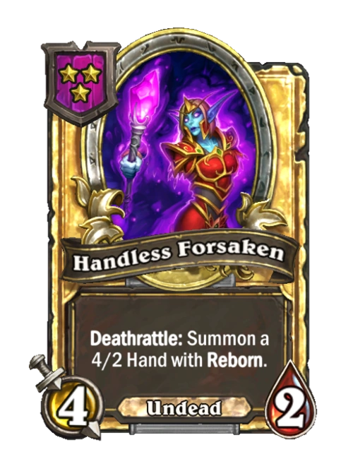 Battlegrounds/Handless Forsaken (golden) - Hearthstone Wiki