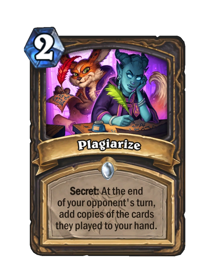 Plagiarize (Core) - Hearthstone Wiki