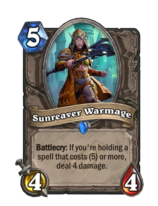 Sunreaver Warmage - Hearthstone Wiki