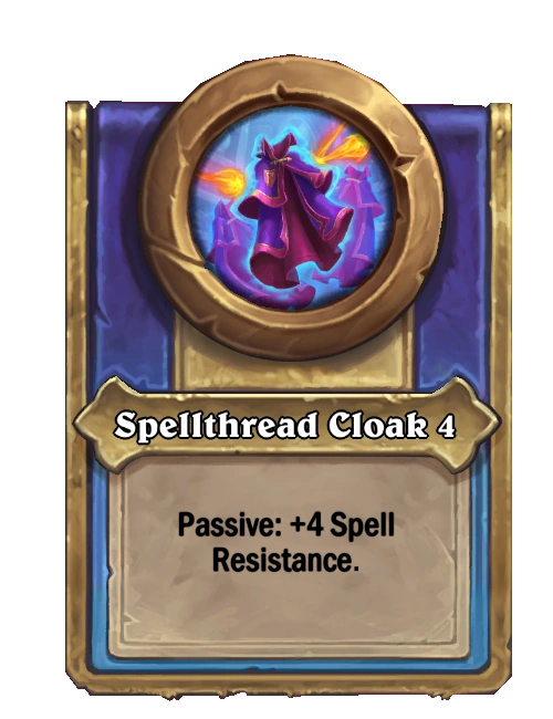 Mercenaries/Spellthread Cloak 4 - Hearthstone Wiki