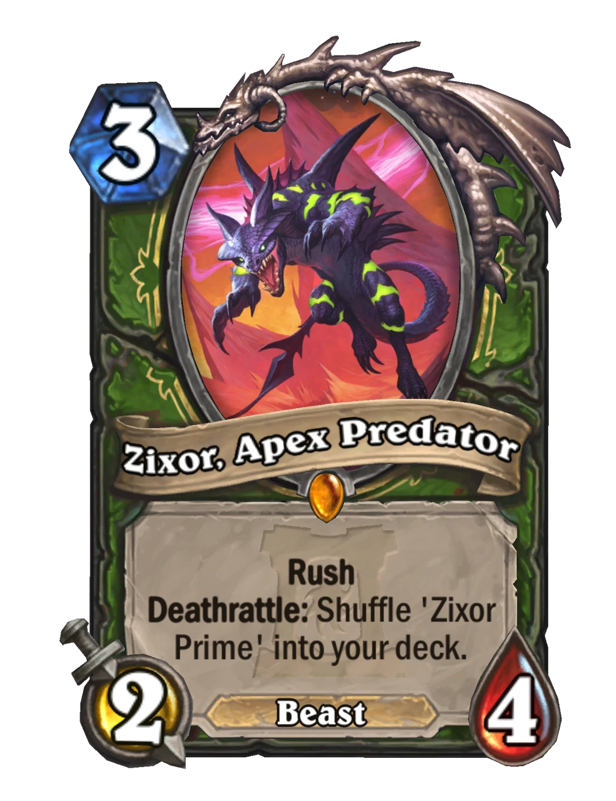 Zixor, Apex Predator - Hearthstone Wiki
