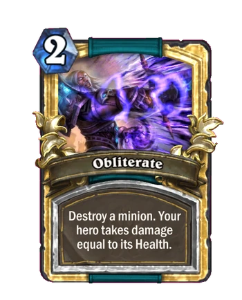 Obliterate (The Lich King) - Hearthstone Wiki