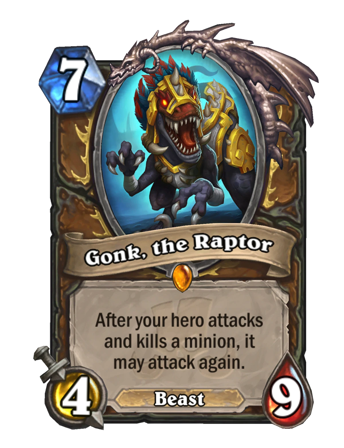Gonk, the Raptor - Hearthstone Wiki