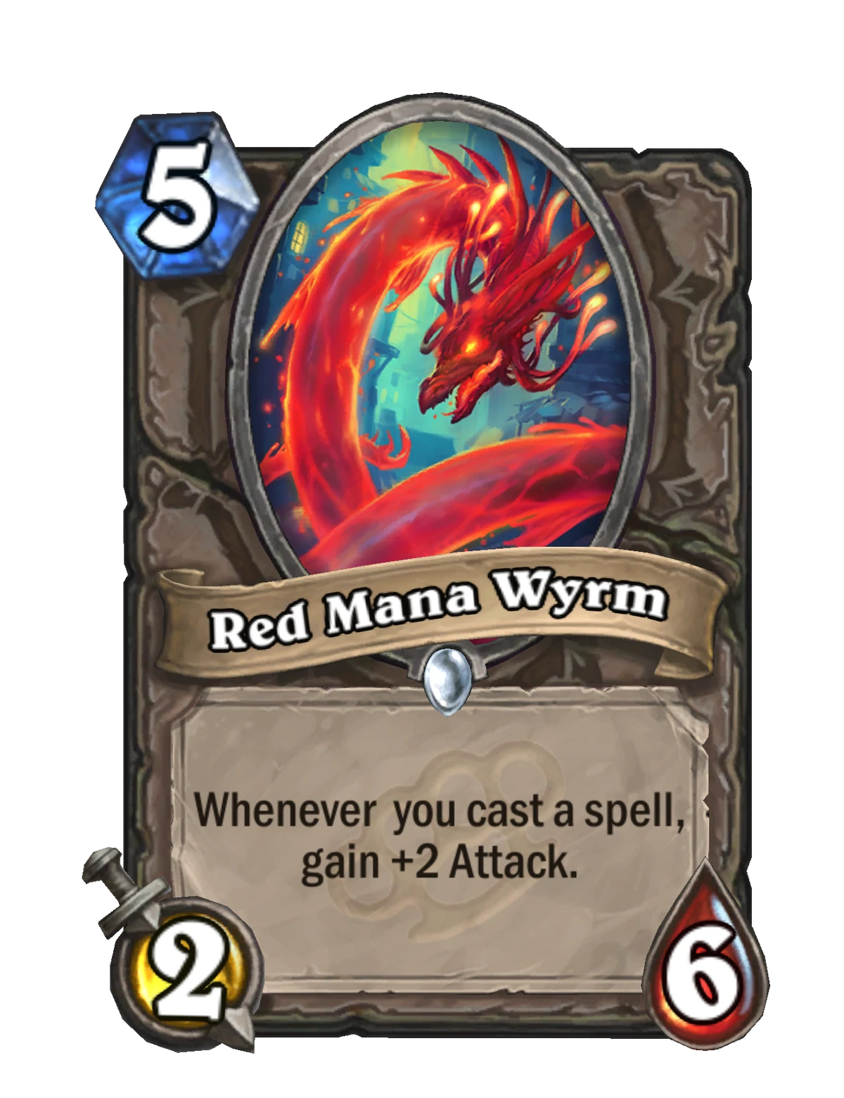 Red Mana Wyrm - Hearthstone Wiki