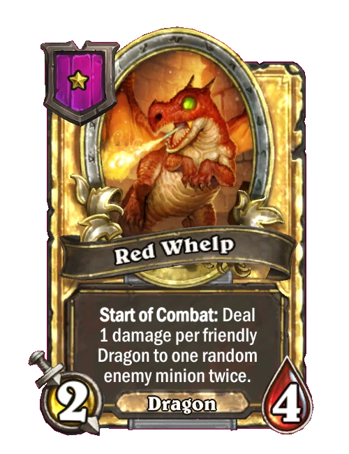 Battlegrounds/Red Whelp (golden) - Hearthstone Wiki