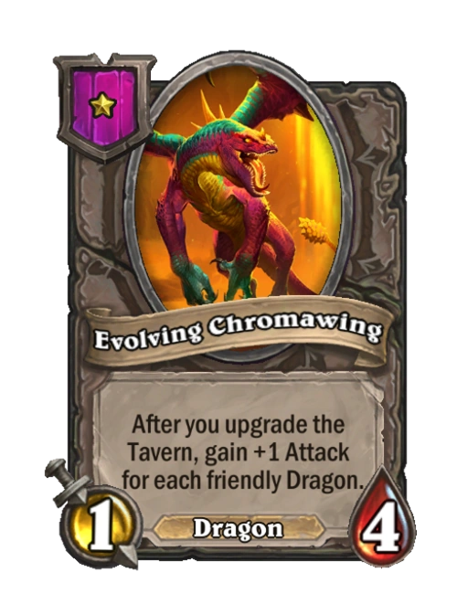 Battlegrounds/Evolving Chromawing - Hearthstone Wiki