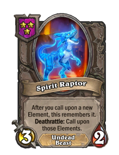 Battlegrounds/Spirit Raptor - Hearthstone Wiki