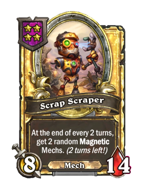 Battlegrounds/Scrap Scraper (golden) - Hearthstone Wiki