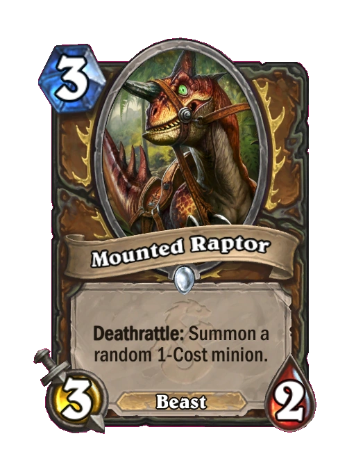Mounted Raptor (Core) - Hearthstone Wiki