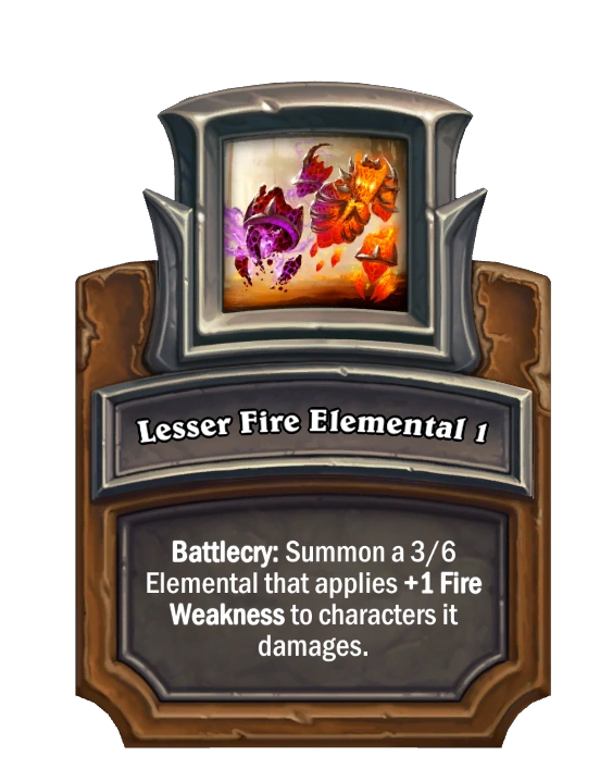 Mercenaries/Lesser Fire Elemental 1 - Hearthstone Wiki