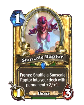 Sunscale Raptor - Hearthstone Wiki