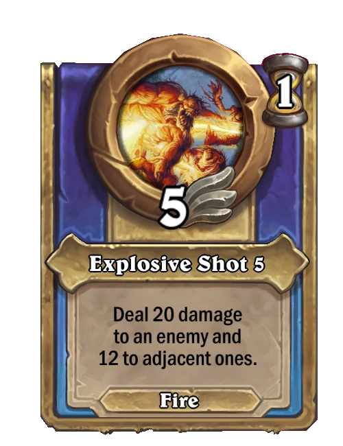 Mercenaries/Explosive Shot 5 - Hearthstone Wiki