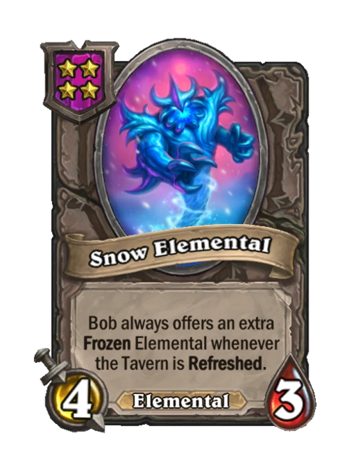 Battlegrounds/Snow Elemental - Hearthstone Wiki