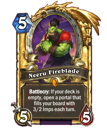 Neeru Fireblade - Hearthstone Wiki