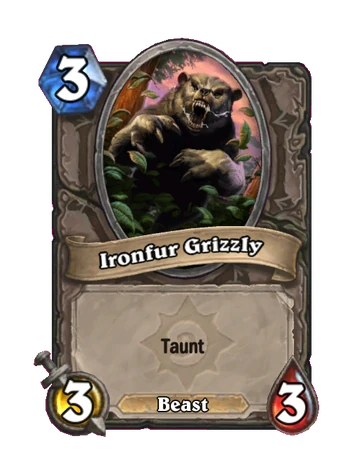Ironfur Grizzly - Hearthstone Wiki