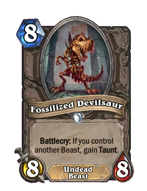 Fossilized Devilsaur - Hearthstone Wiki