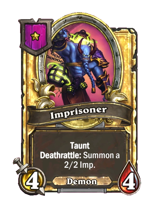 Battlegrounds/Imprisoner (golden) - Hearthstone Wiki
