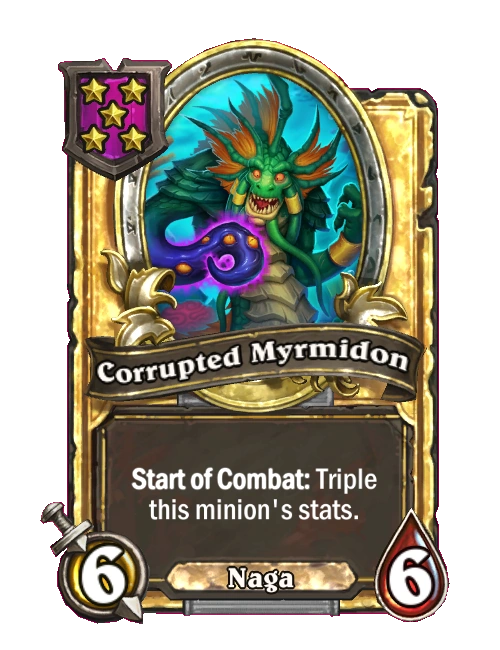 Battlegrounds/Corrupted Myrmidon (golden) - Hearthstone Wiki