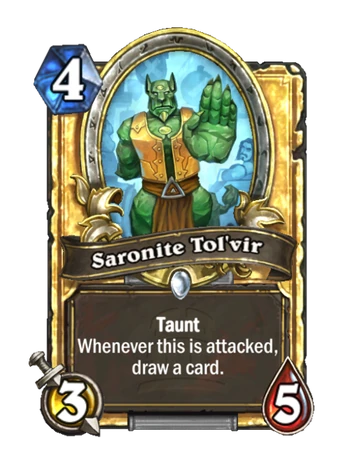 Saronite Tol'vir - Hearthstone Wiki