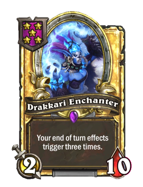 Battlegrounds/Drakkari Enchanter (golden) - Hearthstone Wiki