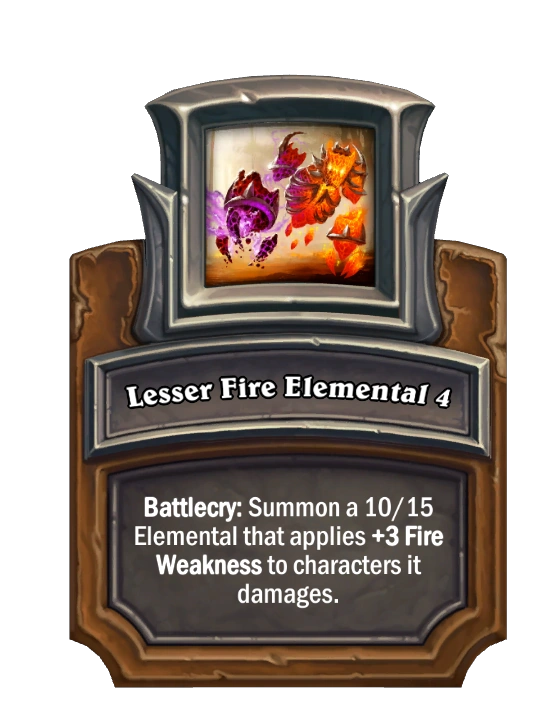 Mercenaries/Lesser Fire Elemental 4 - Hearthstone Wiki