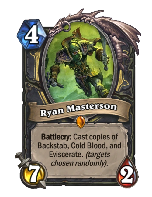 Ryan Masterson (Credits card) - Hearthstone Wiki