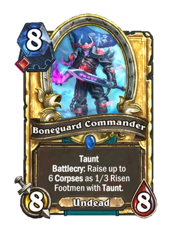 Boneguard Commander - Hearthstone Wiki