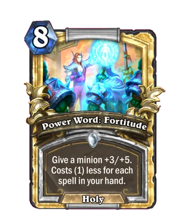 Power Word: Fortitude - Hearthstone Wiki