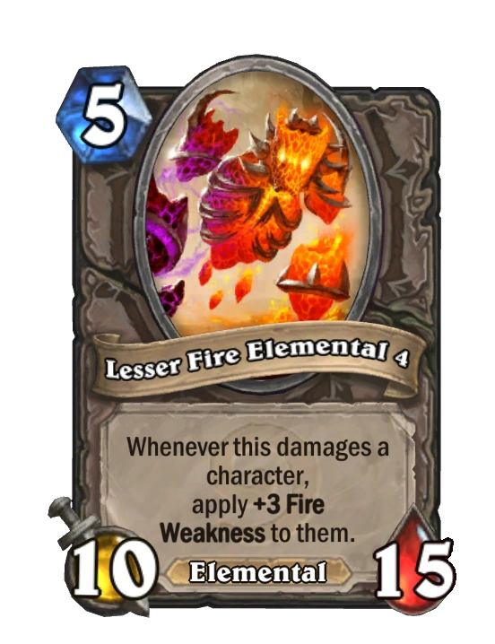 Mercenaries/Lesser Fire Elemental 4 (82680) - Hearthstone Wiki