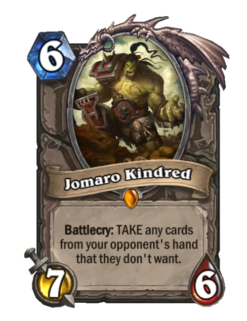 Jomaro Kindred (Credits card) - Hearthstone Wiki