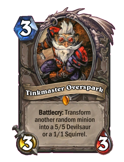 Tinkmaster Overspark - Hearthstone Wiki