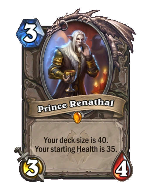 Prince Renathal - Hearthstone Wiki