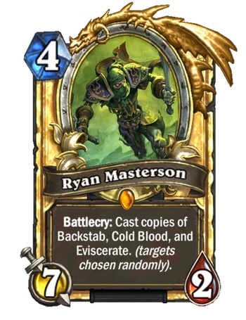 Ryan Masterson (Credits card) - Hearthstone Wiki