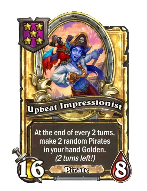 Battlegrounds/Upbeat Impressionist (golden) - Hearthstone Wiki