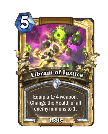 Libram of Justice - Hearthstone Wiki